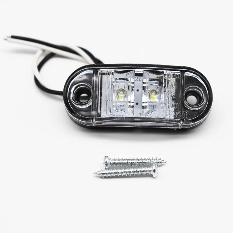HTAUTO 12V 24V LED Side Marker Lights - Durable & Bright