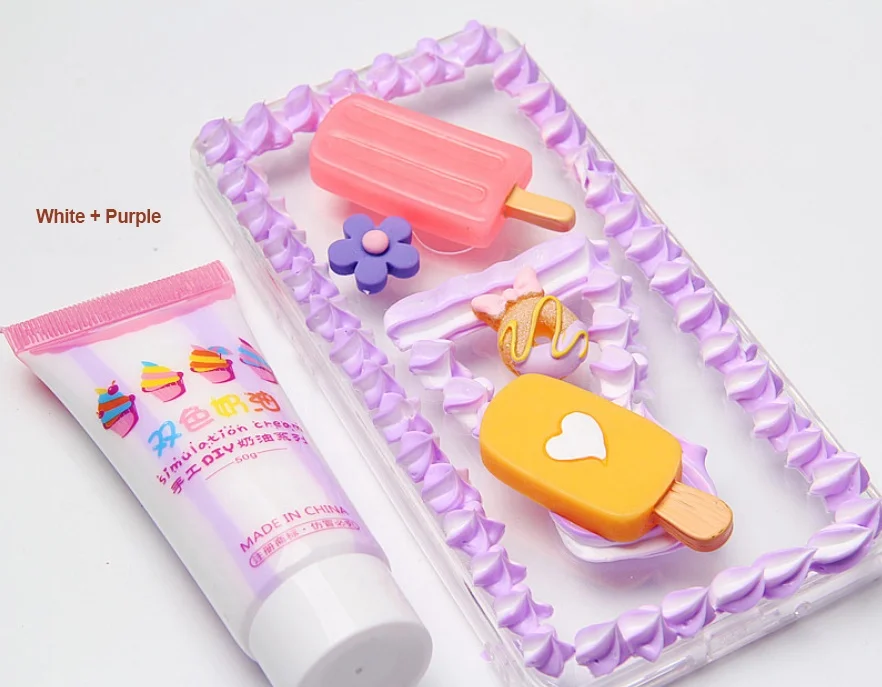 50ml Whipped Cream F-ake Icing Clay Glue Whipped Simulation Cream Glue ...