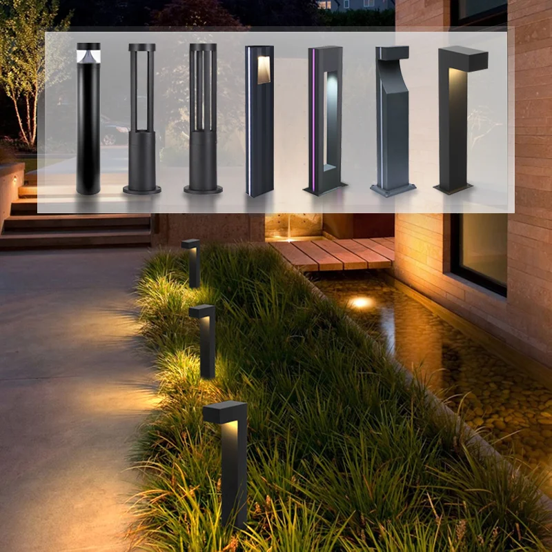 Top Quality Design Ip65 Led Bollard Light Modern Cast Aluminum Bollard ...