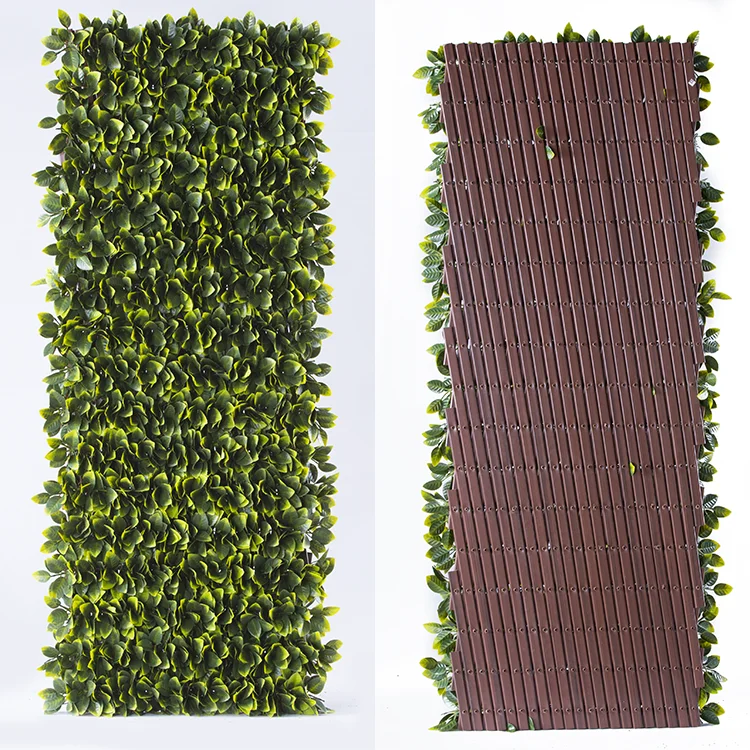 High Quality Greenery Hedge - Expandable Faux Leaves Trellis