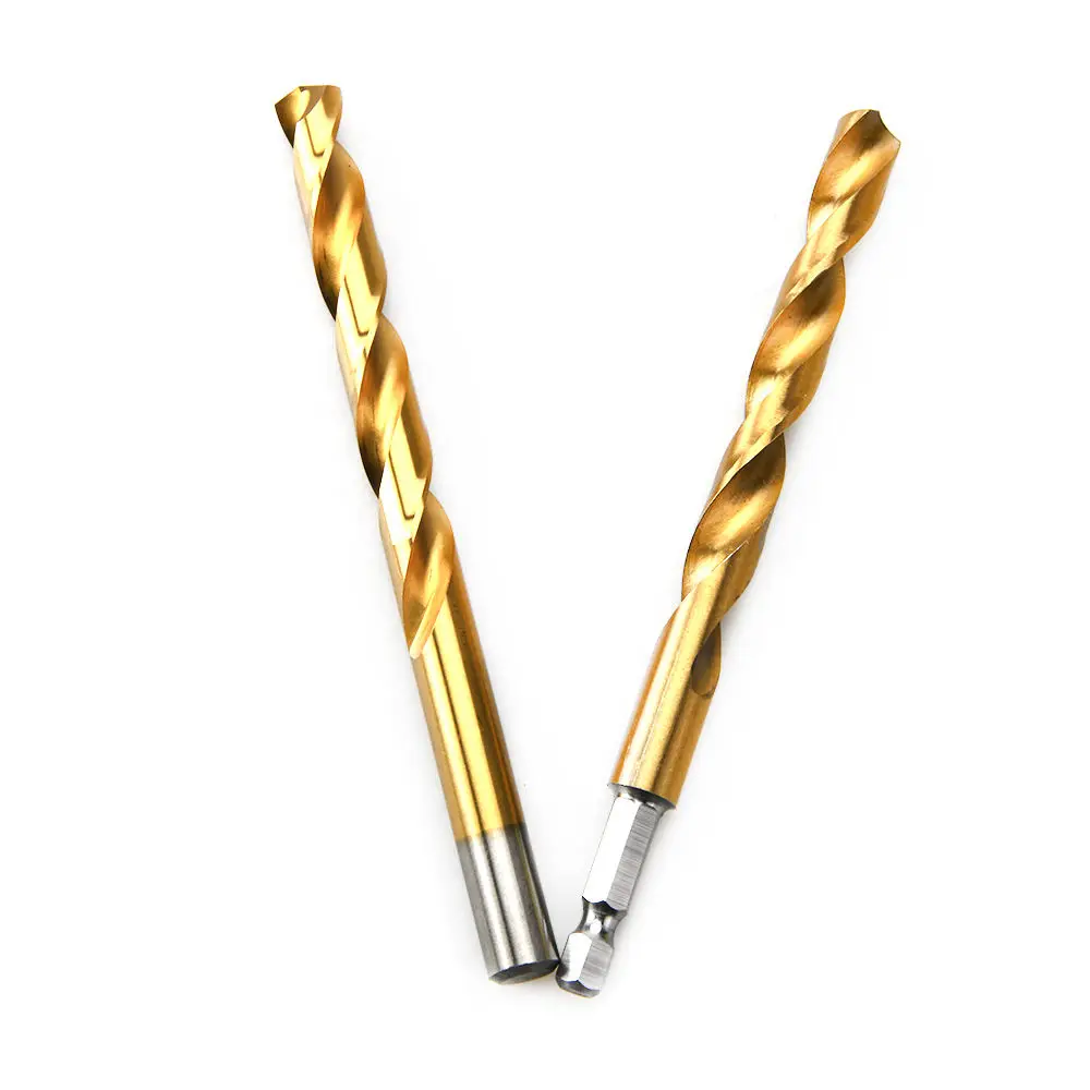 DIN338 Titanium Coated Sechs Kant Bohrer Hex Shank Twist Drill Bit ...