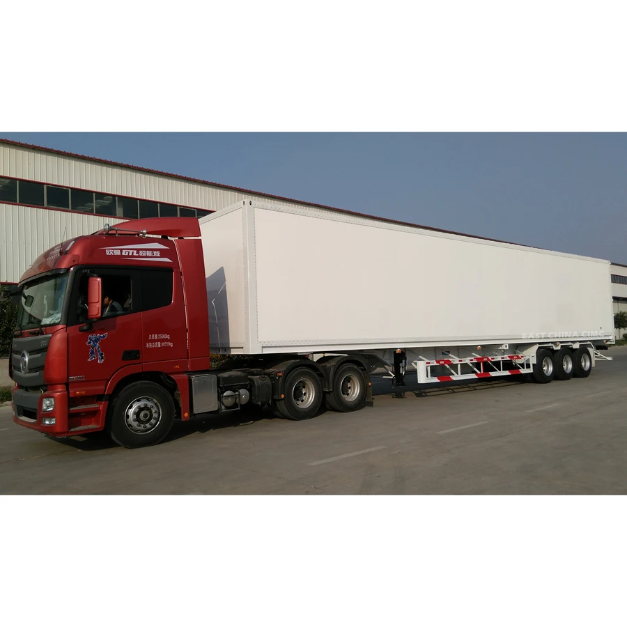 3 Axles 40ft Container Dry Bulk Cargo Truck Trailer for 40tons