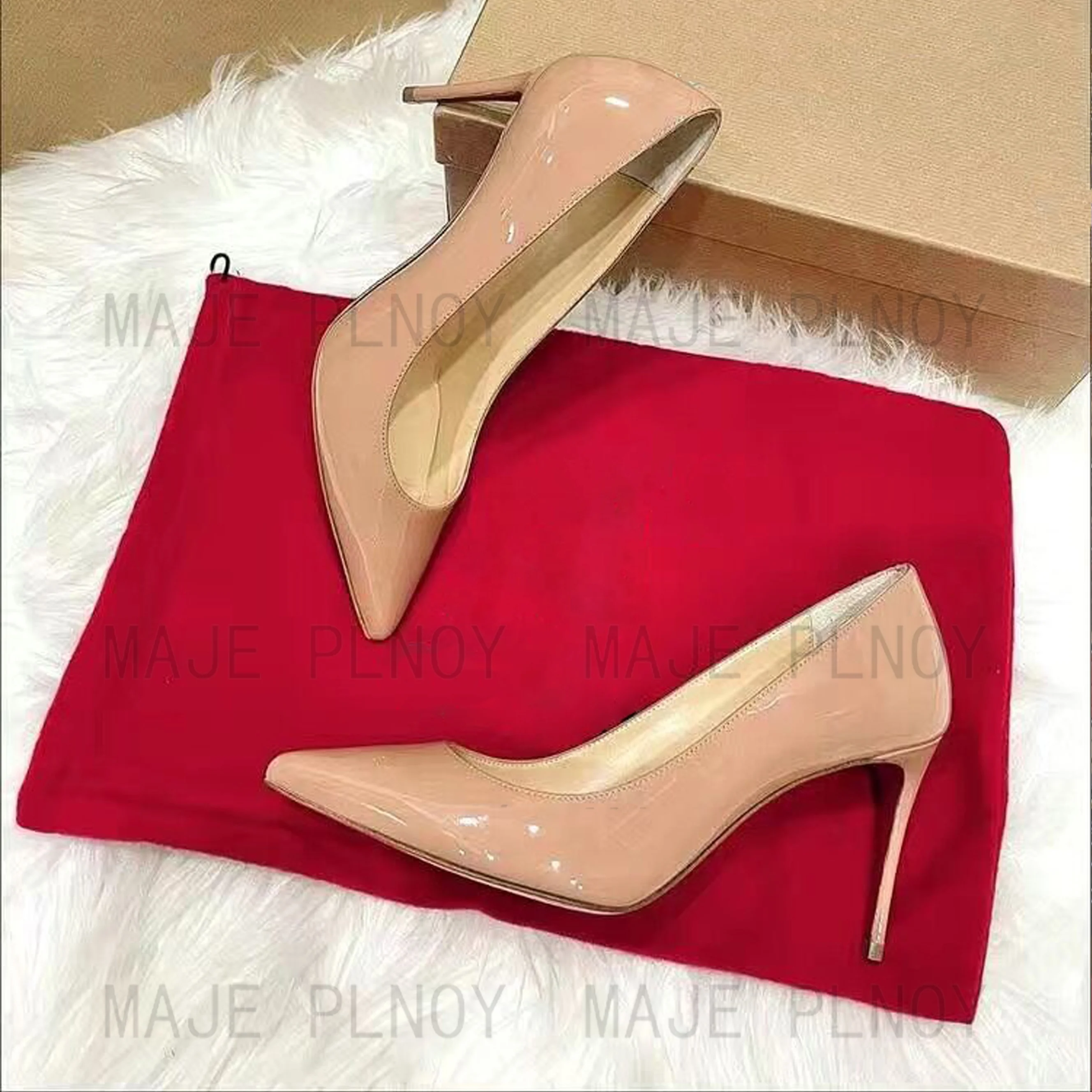 Cl Red Bottom Heels Luxury Designer Shoes Women Stiletto Patent Leather ...