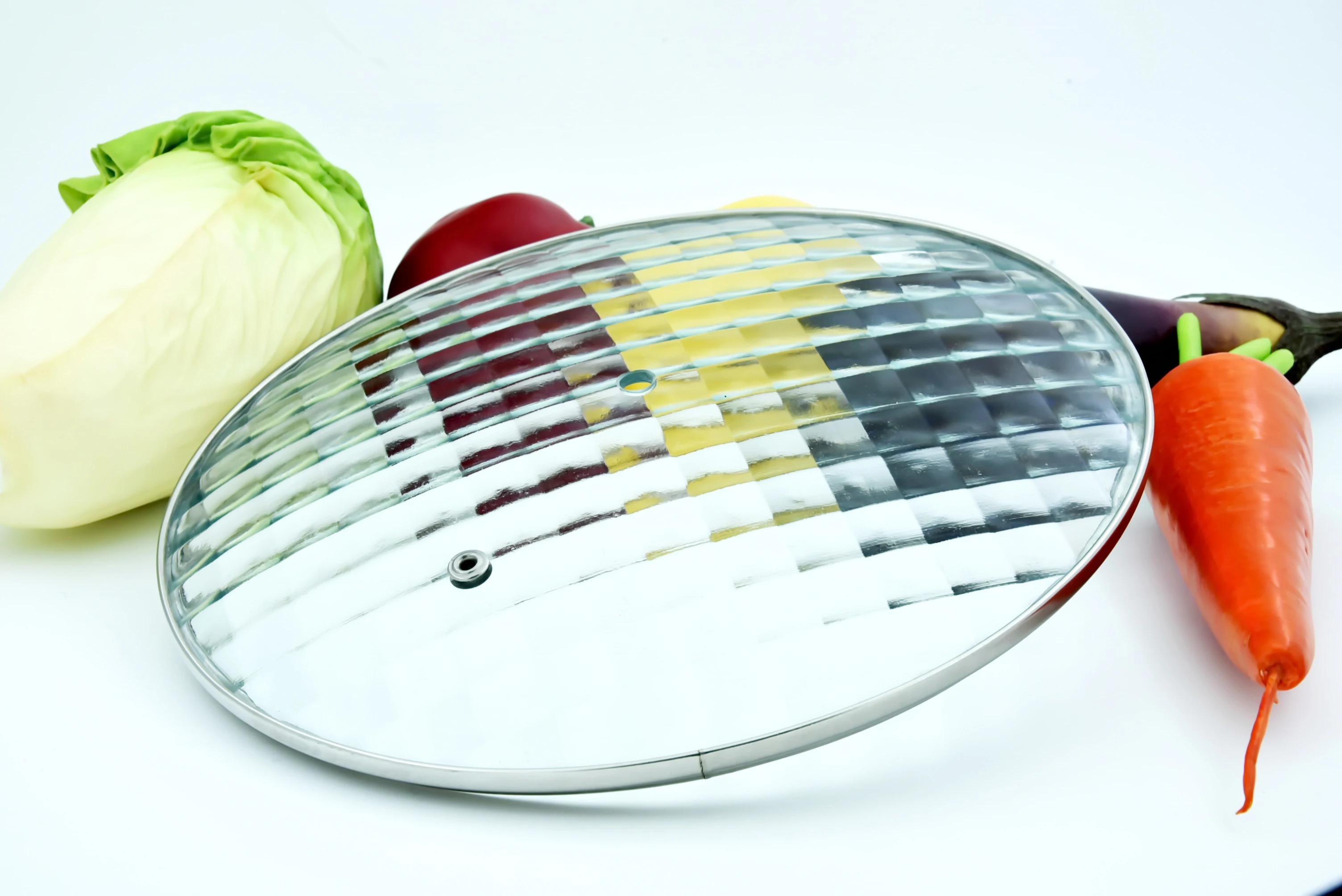 G Type Tempered Glass Lid For Cookware With Stainless Steel Rim And ...