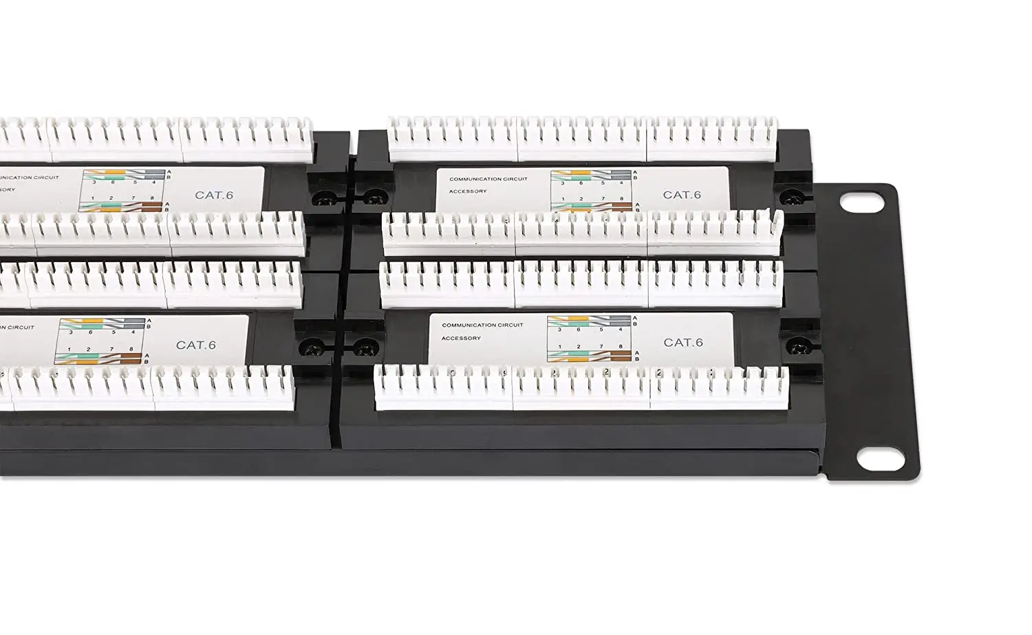 Unshielded Modular Patch Panel Utp Cat6 2u 48 Ports Network Cabling ...