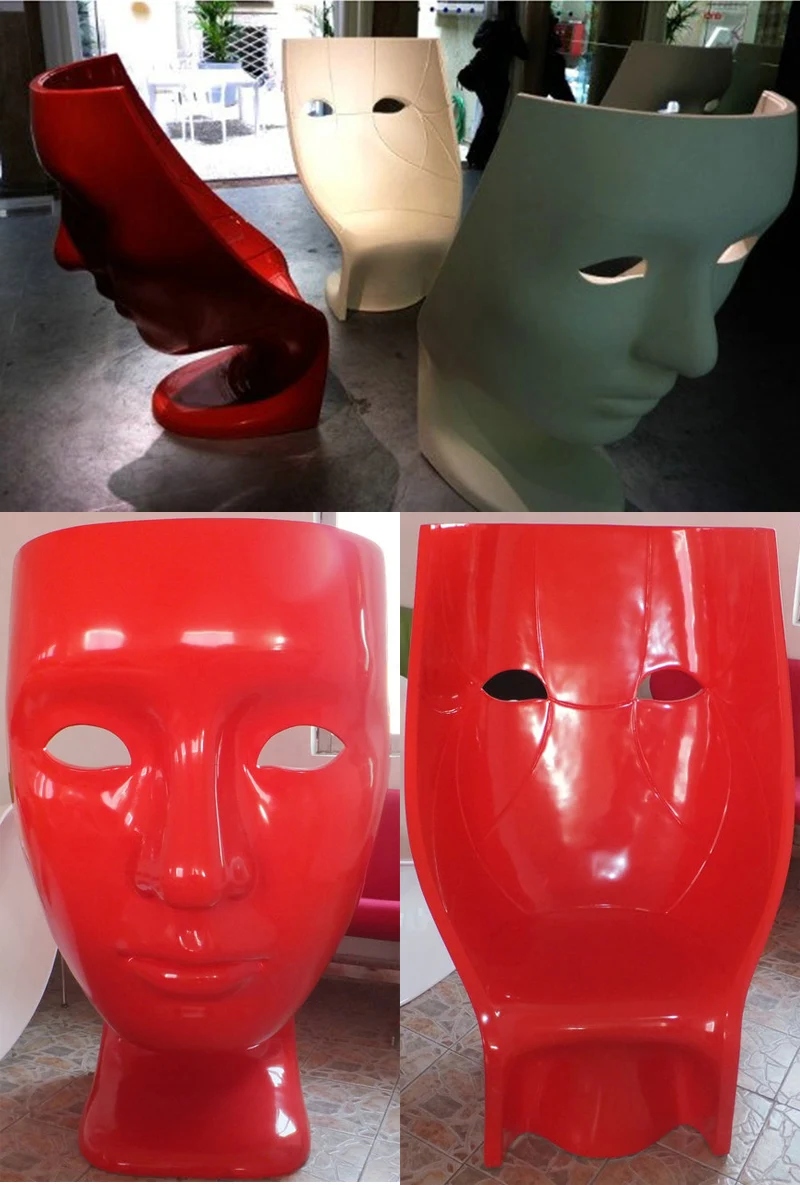Y065 Fiberglass Face Chair - Italian Style for Beauty Salon