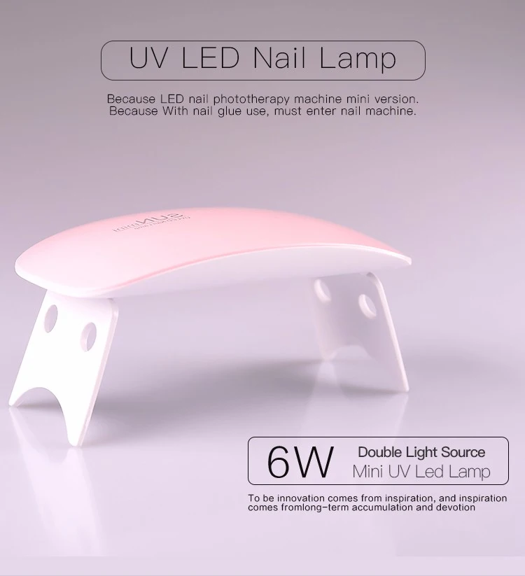 Mini Small Led Nail Lamp 6w Gel Uv Led Nail Polish Light - Buy Mini ...