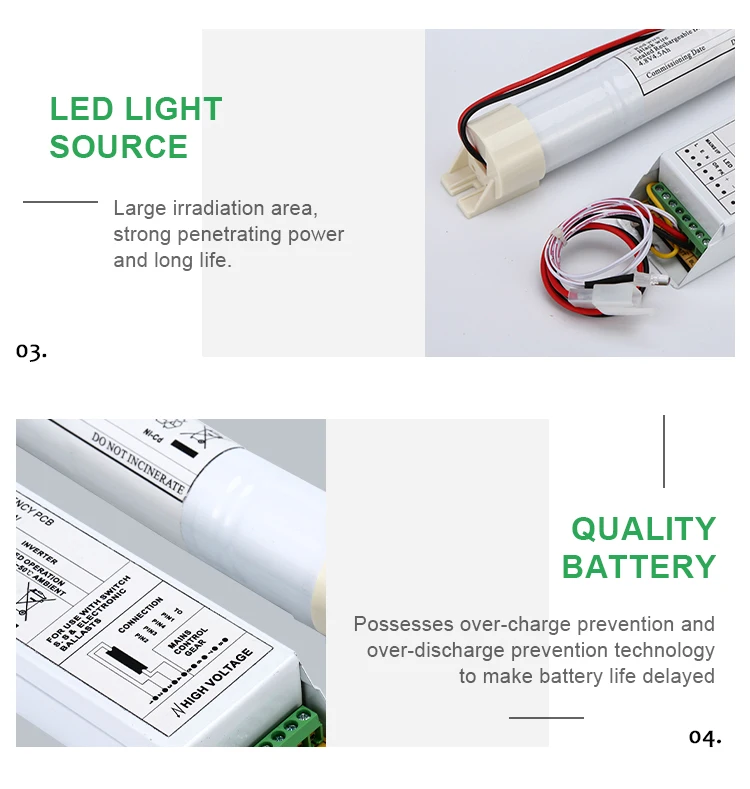 Battery Power Pack Backup Module Kit Cheap Led Light Emergency Light ...