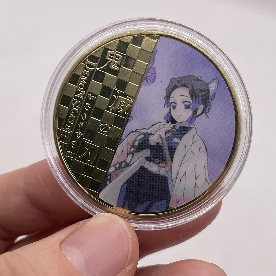 Japan Anime Demon Slayer Coin Gold Plated Coins Commemorative ...