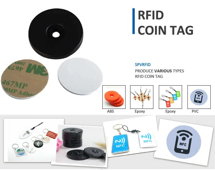 Rewritable NFC Tags and Labels - SPVRFID Factory RFID Coin