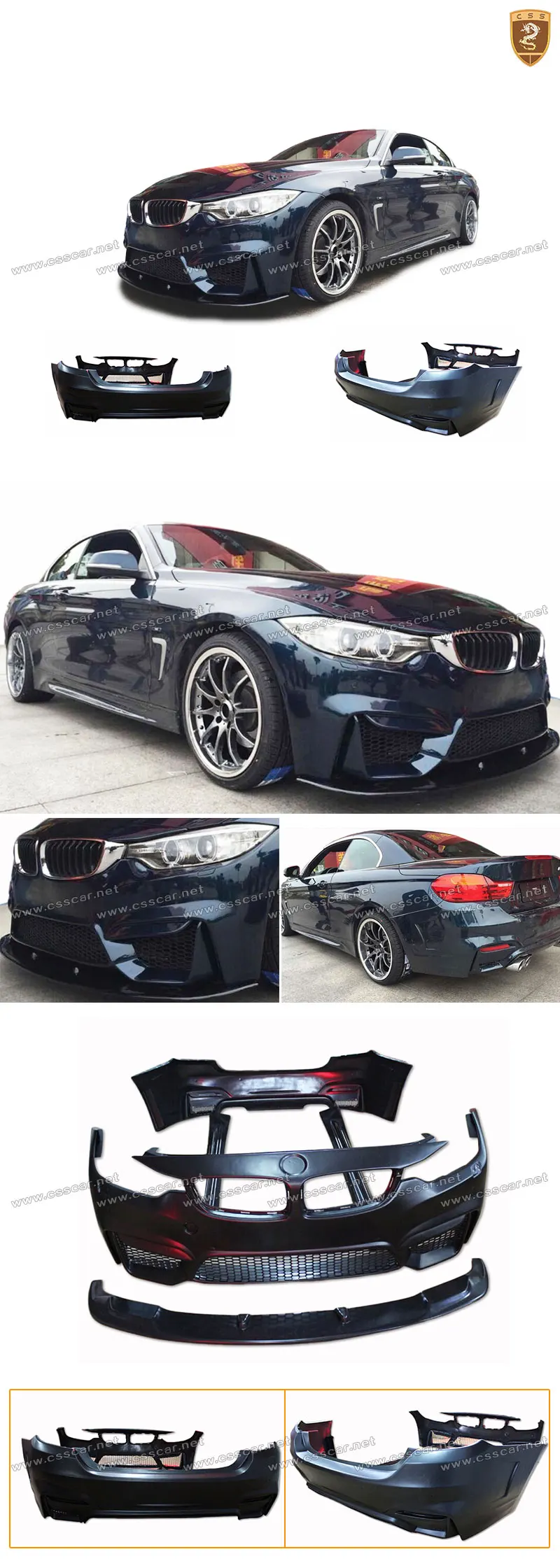 Carbon Fiber + Frp Material M4-vari Body Kits For B Mw 4 Series - Buy ...