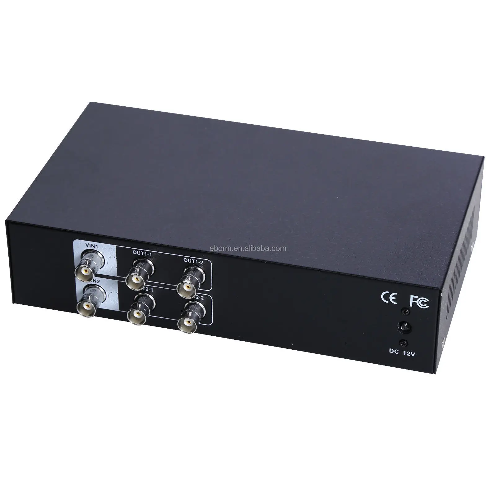 2-port BNC Video Splitter Box for CCTV Security Cameras