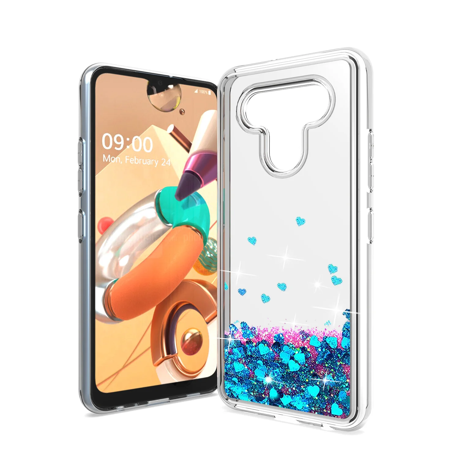 For Lg K51 Quicksand Case,Hot Selling Lady Liquid Paillette Fashion ...