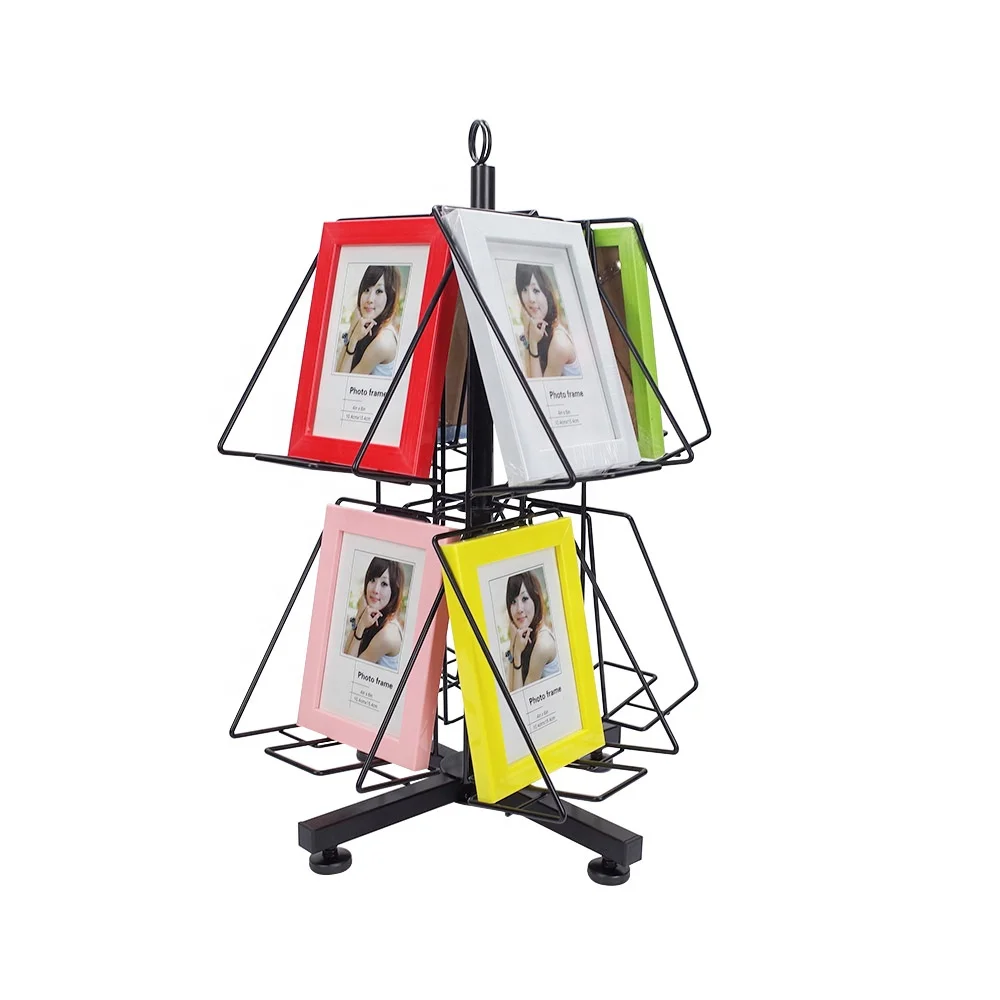 Metal Wire Greeting Cards Display Rack - Rotating & Stylish