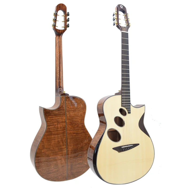 Geake JD-620C Acoustic Guitar - Unique Armrest Design