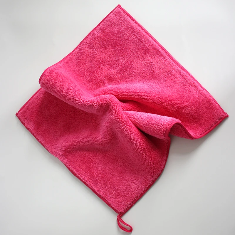 Customized Microfiber Coral Fleece Pile Hanging Soft Cleaning Cloth ...