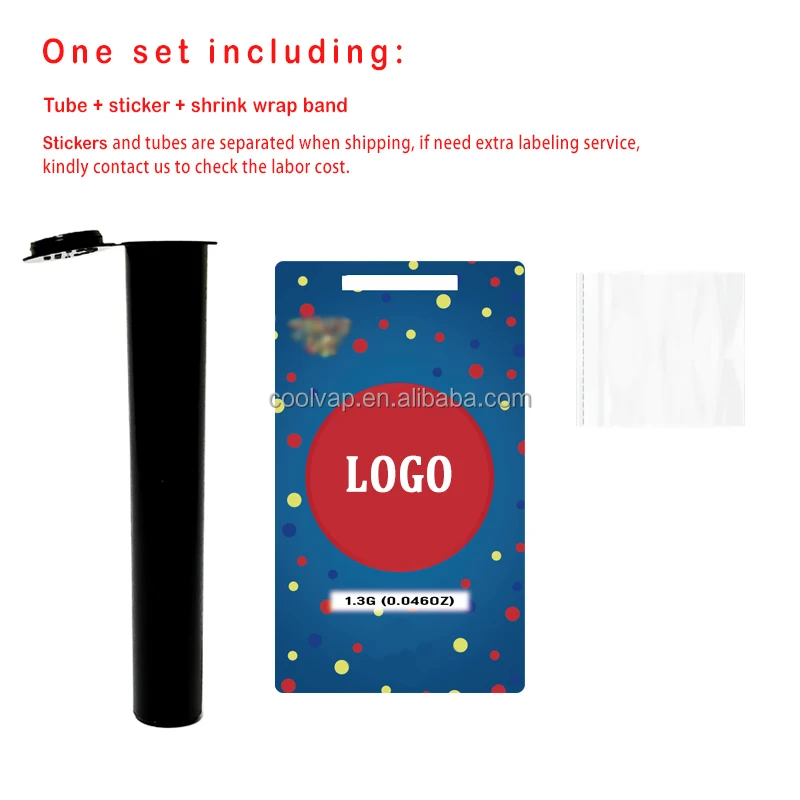 Custom Printed Stickers for Squeeze Pop up Tube CRC 116mm