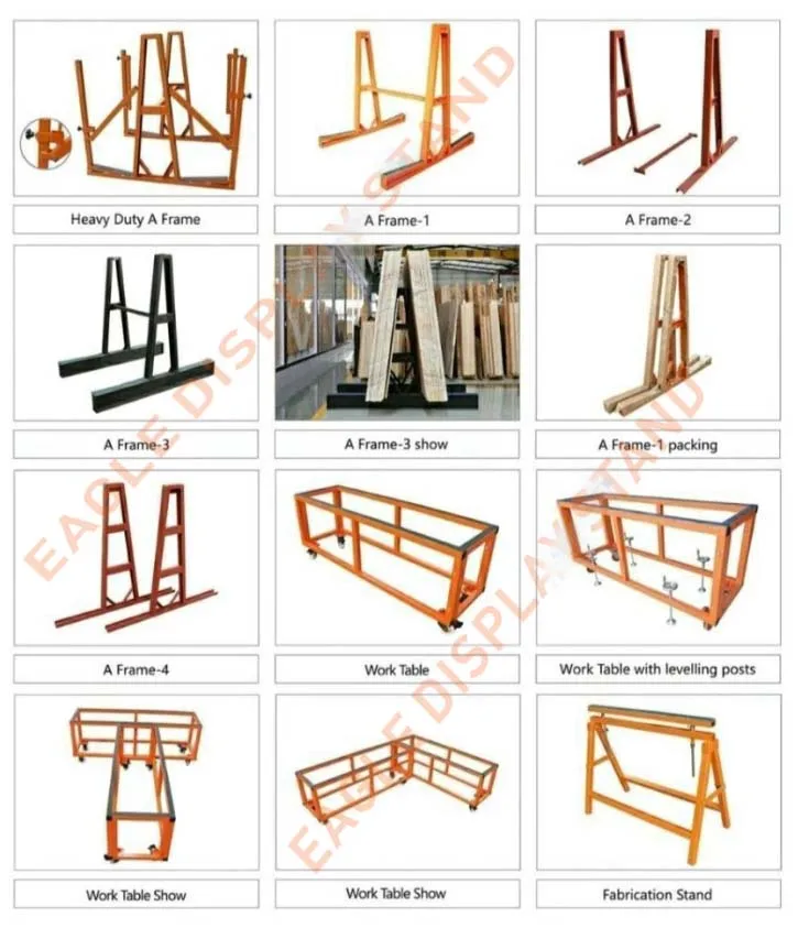 Heavy Duty Slab Rack Floor Display Unit Mable Slab Glass Rack - Buy ...