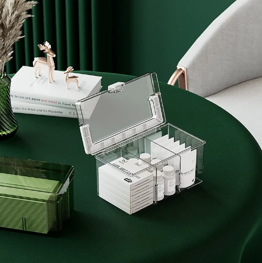 Transparent Plastic Medical Kit First Aid Pill Box Drugs Medicine ...