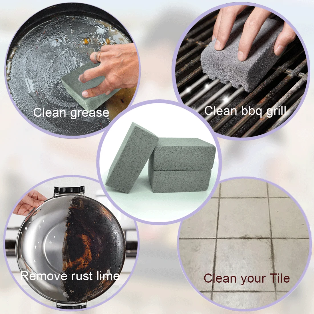 Grill Cleaning Stone - Efficient BBQ Griddle Cleaner