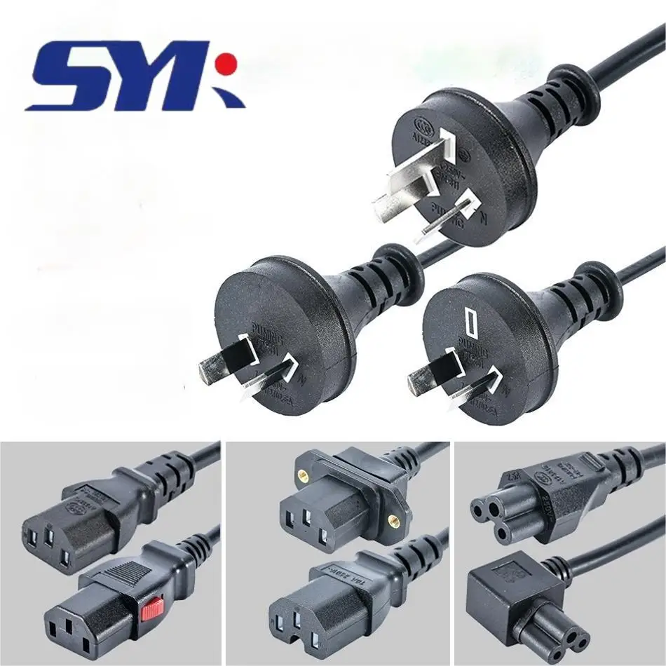 Australian Regulation Saa Three-plug Power Cord C13 Pin Tail Extension ...