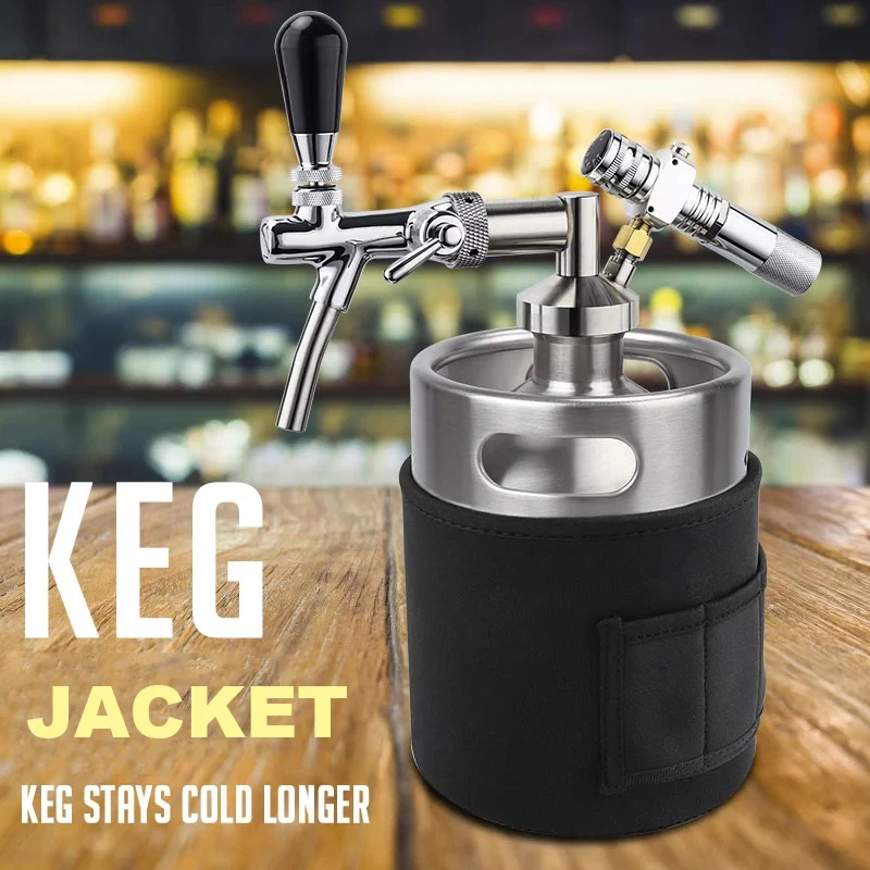 Stainless Steel Premium 5L Mini Beer Keg Home Brewing Beer Growler ...