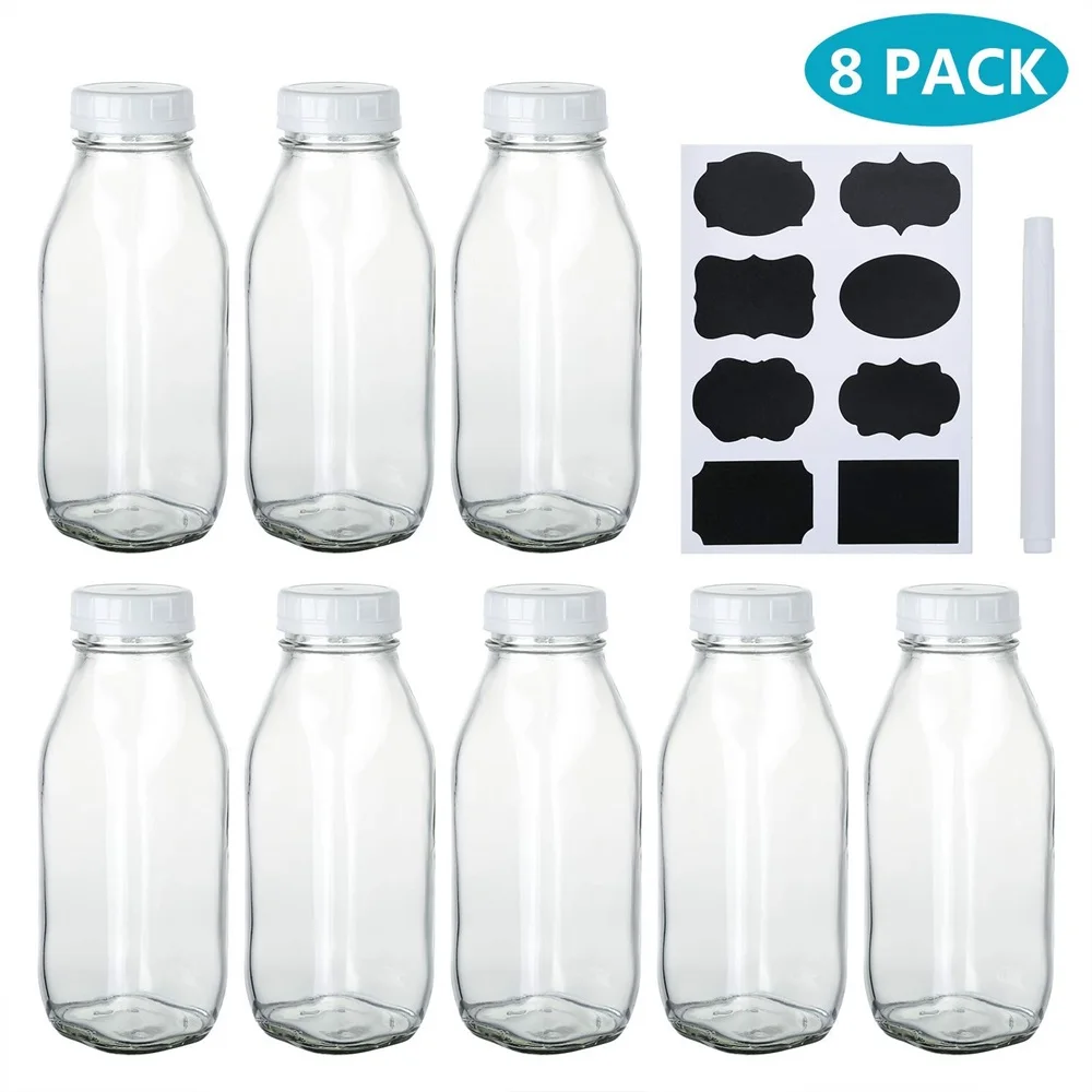 17oz Square Water Glass - Versatile & Durable Beverage Container