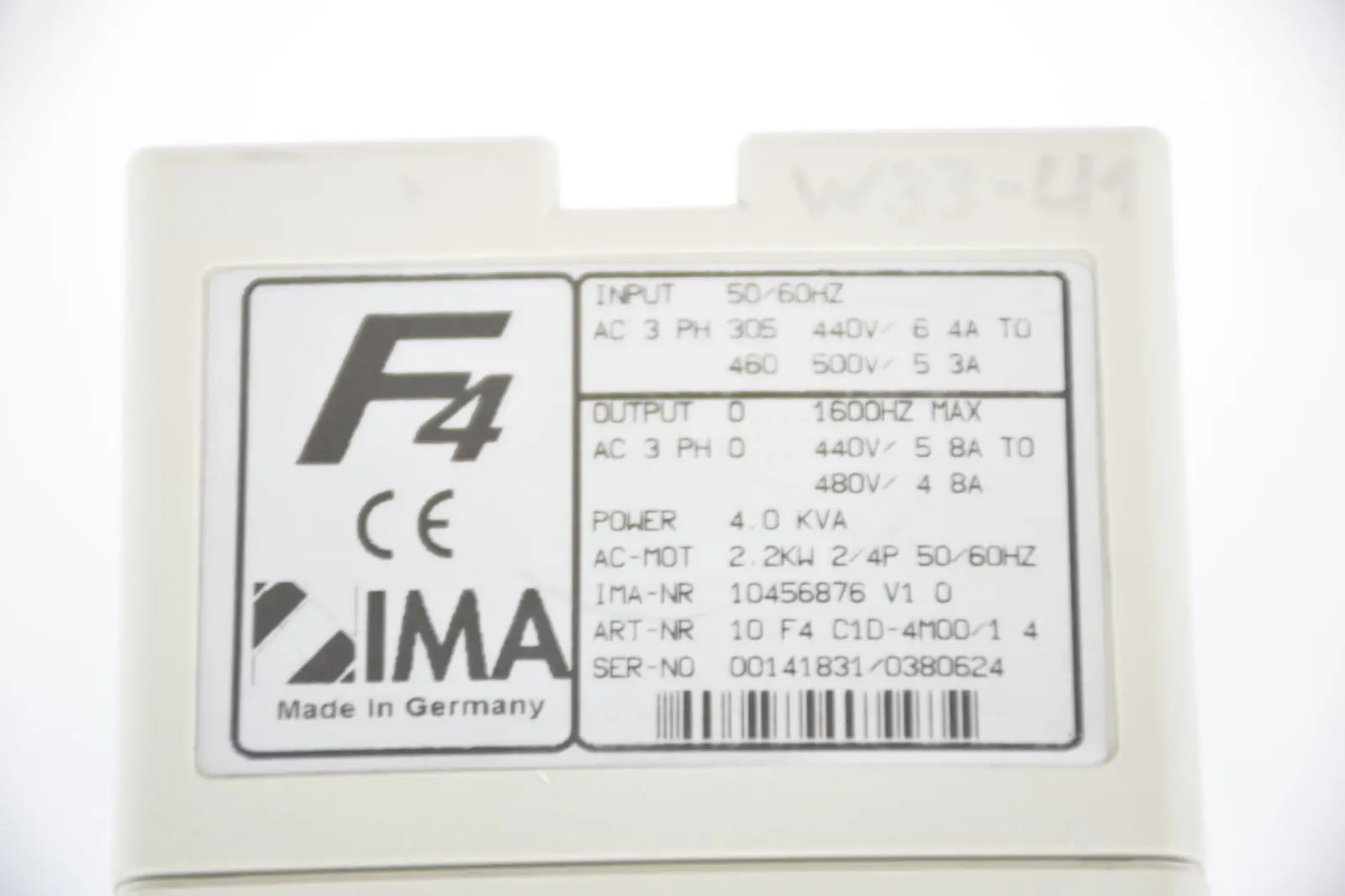 Keb Combivert F4 Frequenzumrichter 10.f4.c3d-4m00/1.4 ( 10f4c3d ) Inkl ...