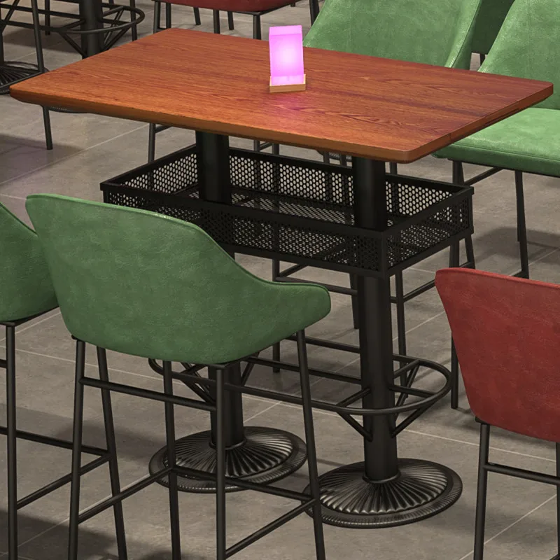 Custom Commercial High Bar Table and Chair Combination Solid Wood Music ...