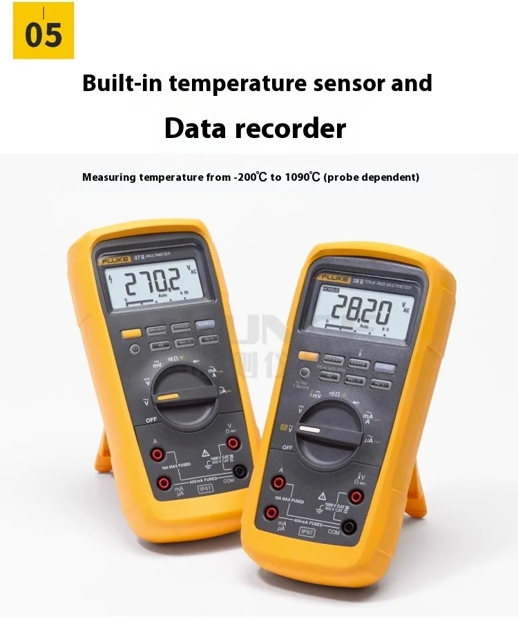Fluke 87VMAX Digital Multimeter 87V-MAX/E2 KIT 87V True-RMS Industrial ...