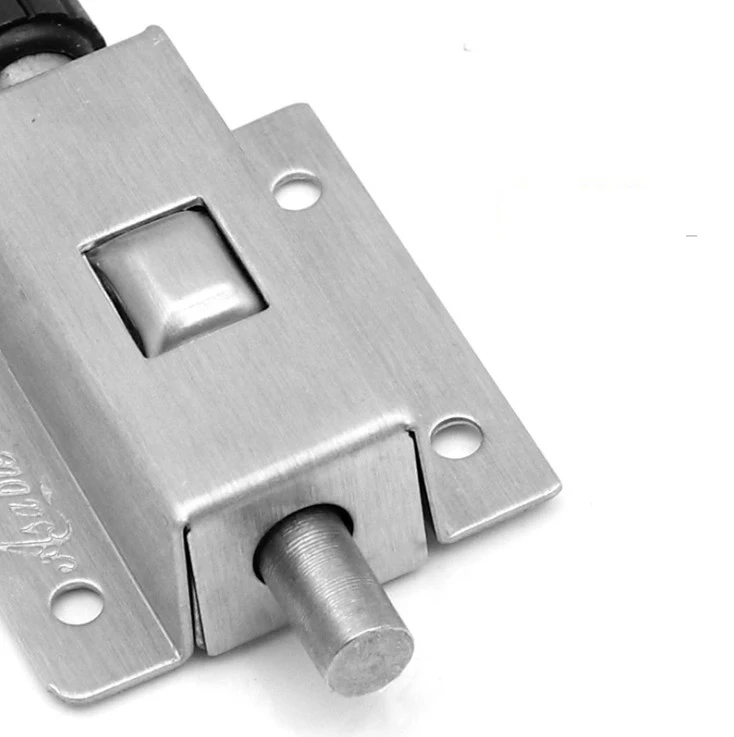 Stainless Steel Spring Door Latch with Button Automatic Door Latch ...