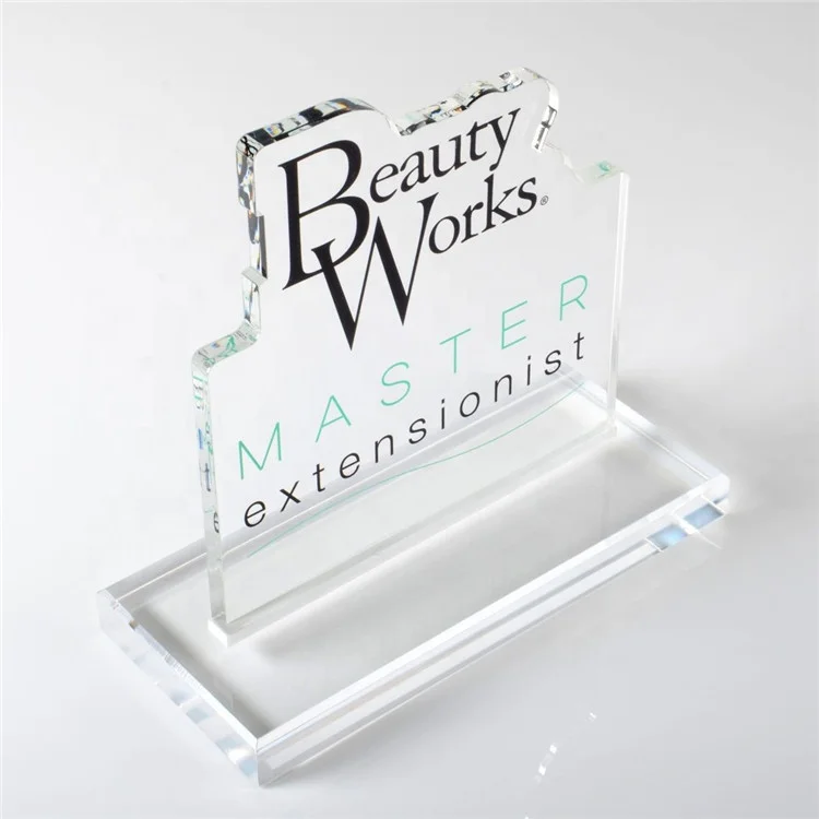 Customized Acrylic Branding Promotion Blocks For Retail Shop Displays ...