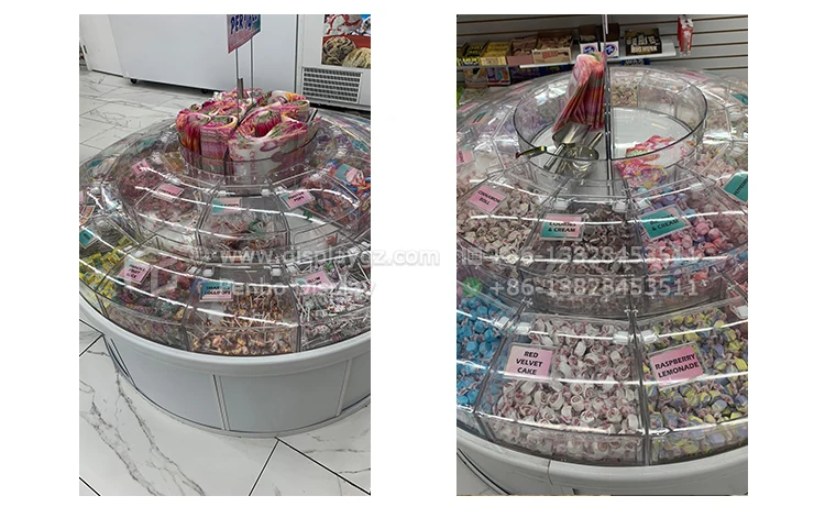 Custom Made Retail Candies POS Merchandising Shelf Display