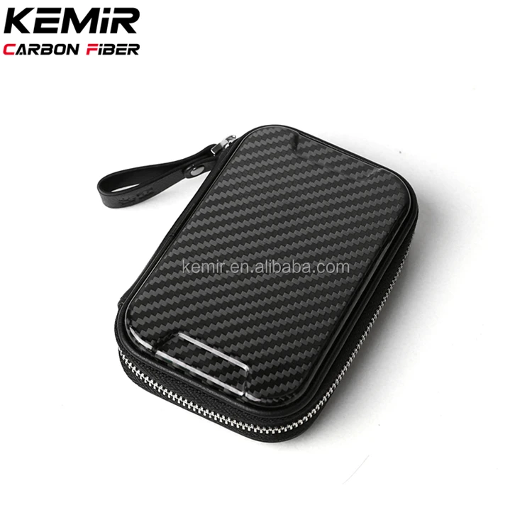 Rfid Blocking Multifunction Real Carbon Fiber Key Card Holder Bag Case ...