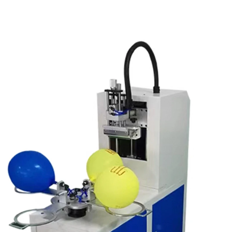4 Station Semi Automatic Rotary Balloon Logo Screen Printing Machine ...