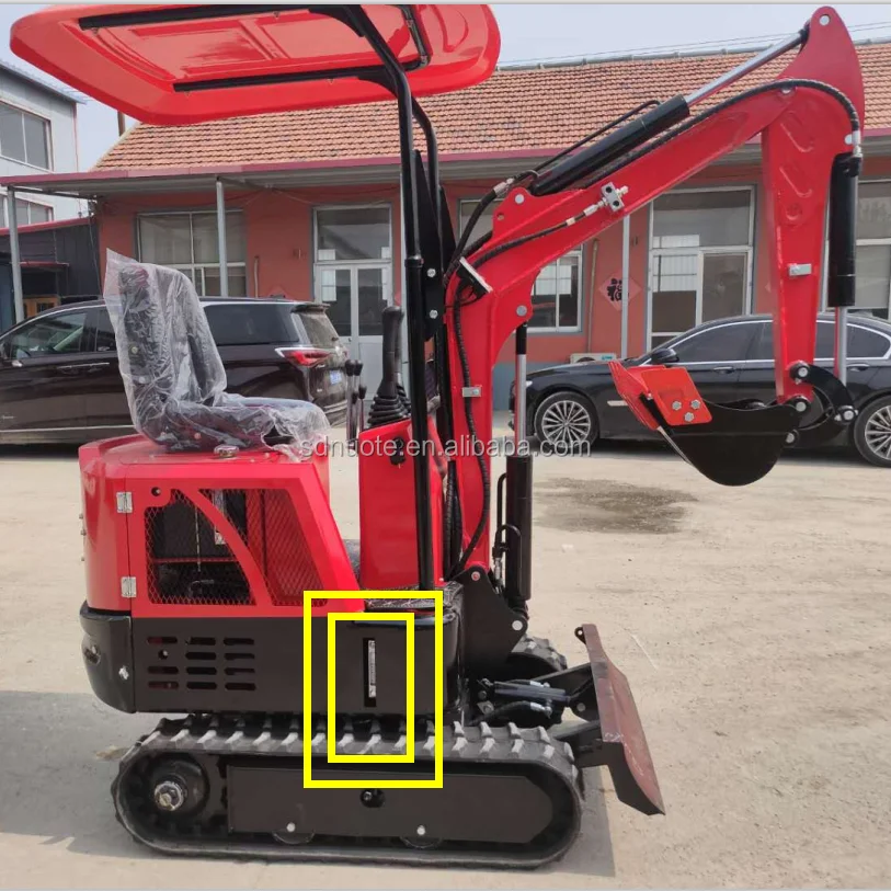 1 Ton Micro Mini Excavator Attachments With Travel Mini Digger Crawler ...