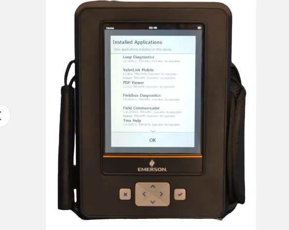 Emerson AMS Trex Communicator TREXCHPNAWS1 HART 475 Handheld Hart ...