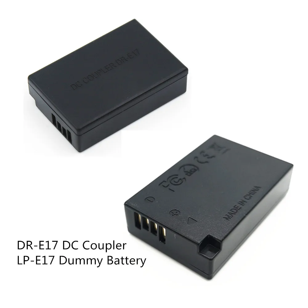 DR-E17 DC Coupler - Canon EOS M3, M5, M6, M6 Mark2 Dummy Battery