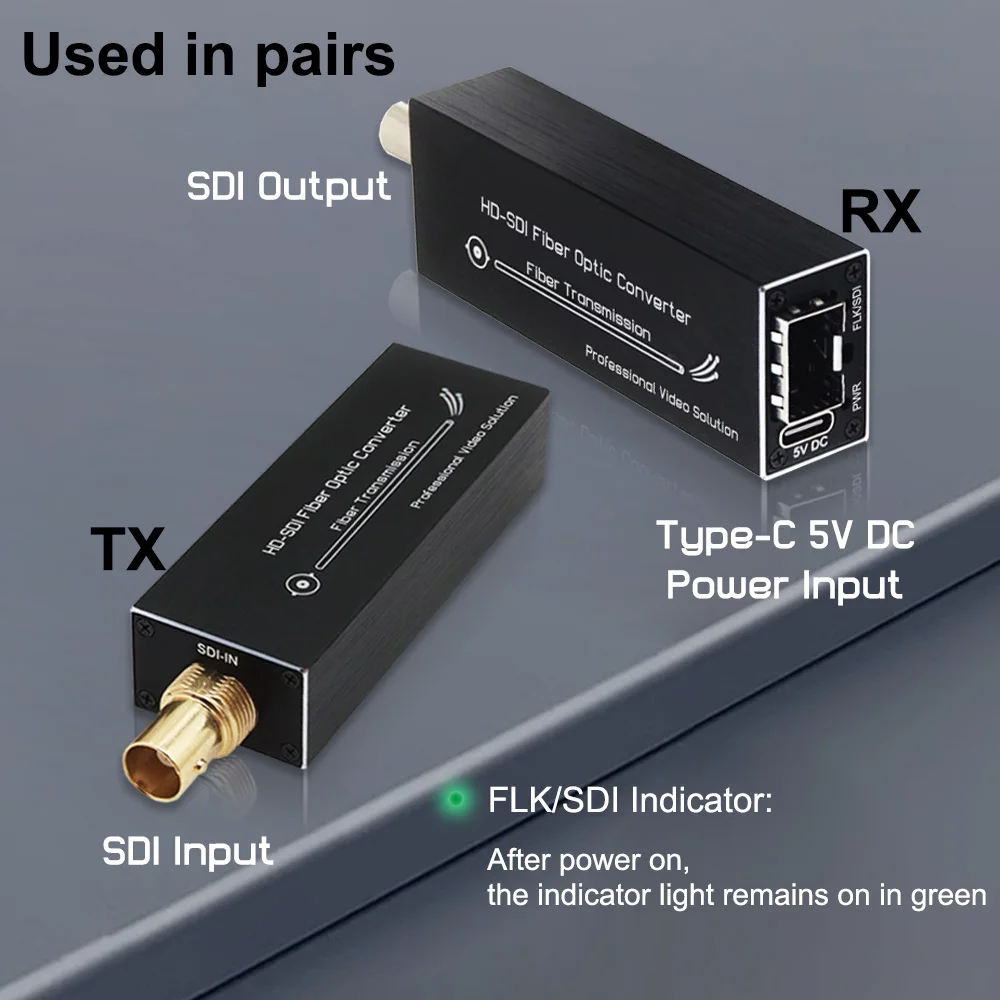 Mini Hd-sdi To Fiber Optic Equipment Mmf Lc Fiber Converter With 550 Meter Connection - Buy Hd ...