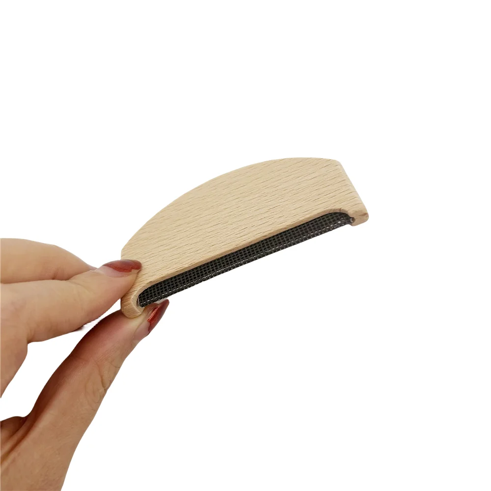 Custom Logo Wood Cashmere Sweater Wool Comb Portable Wool Pilling ...