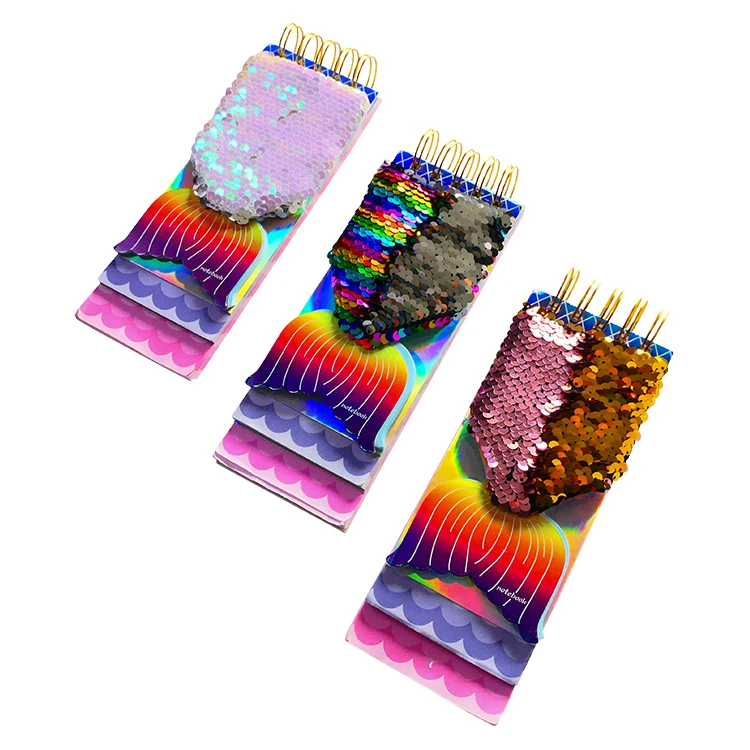 Factory Supply Mini Notebook Colorful Sequin Mini Sequin Customized ...