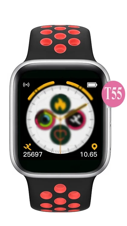 2022 Smartwach T55智能手表fitpro Reloj Inteligente手链2带防水心率监视器t55手表 - Buy ...