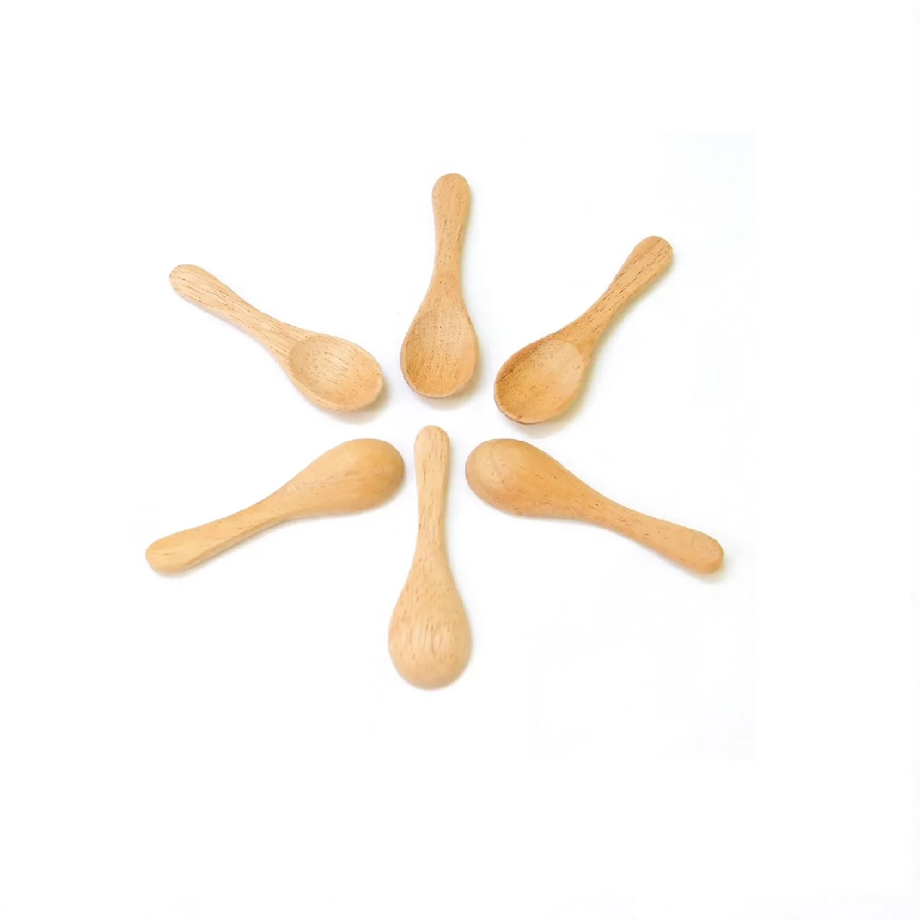 High Quality Wood Mini Spoon Wholesale Supply New Design Solid Wooden ...