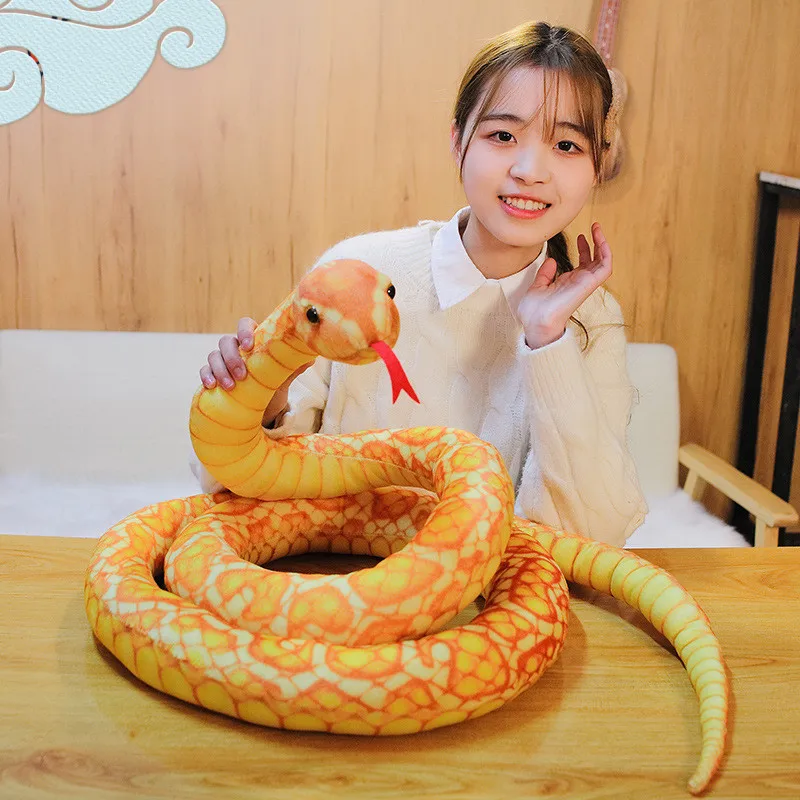 New Product Simulation Snake Plush Doll Toy Multicolor Python Plush ...