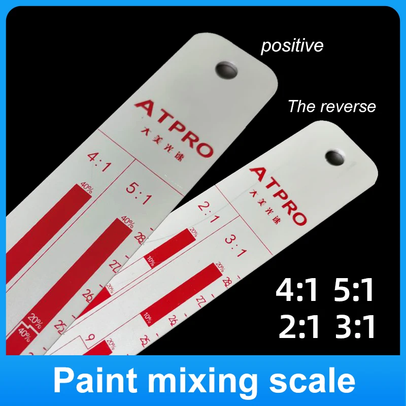 Atpro Aluminum Paint Stick Car Paint Proportional Measuring Scale ...