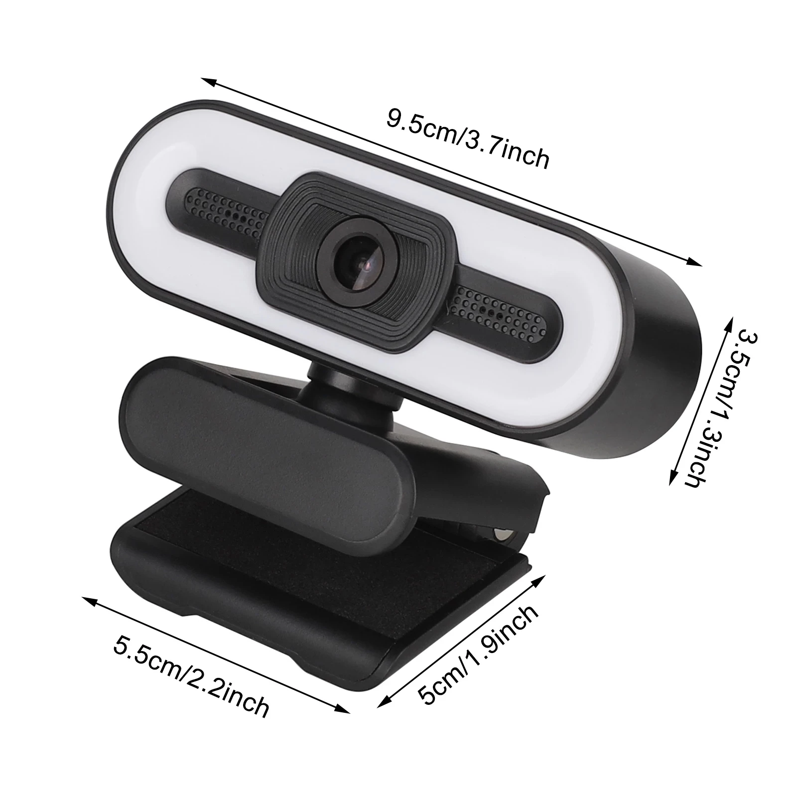 2023 Hd Usb Network Camera Webcam With Mic 1080p Led Light For Video ...