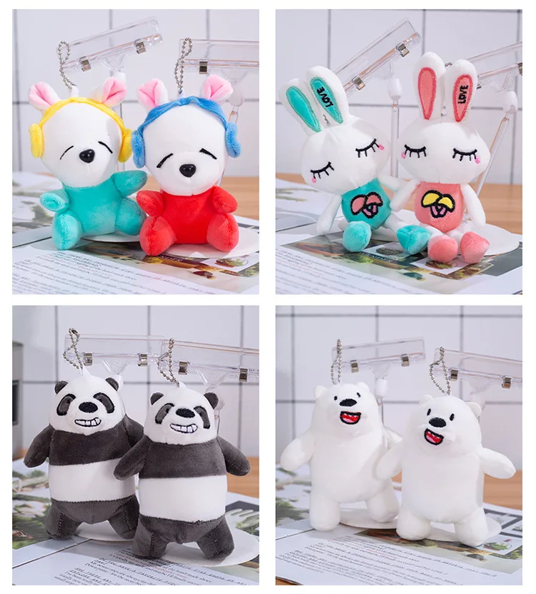 12cm Doll Cute Plush Toys Small Pendant Keychain Creative Stuffed Gifts ...