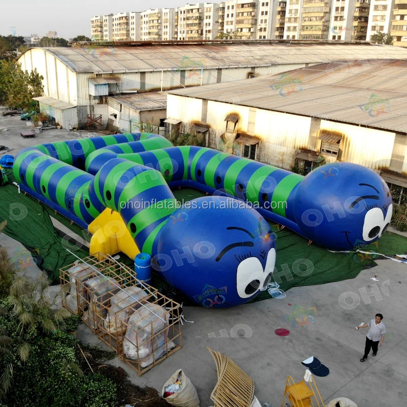 Guangzhou Oho Inflatable Worm Obstacle Course For Adults Kids - Buy ...