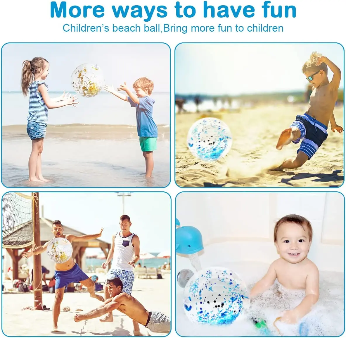 Large Outdoor Inflatable Balls Pvc Beach Toy Plastic Toys Light Up Ball ...