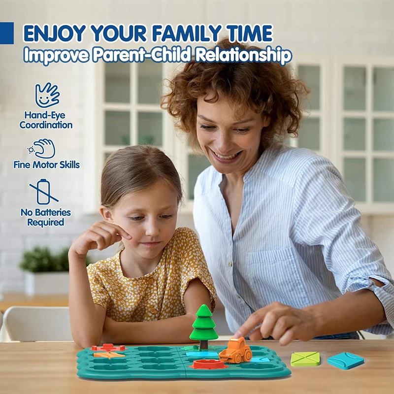 Stem Kits For Kids Educational Board Game Smart Logical Road Builder ...